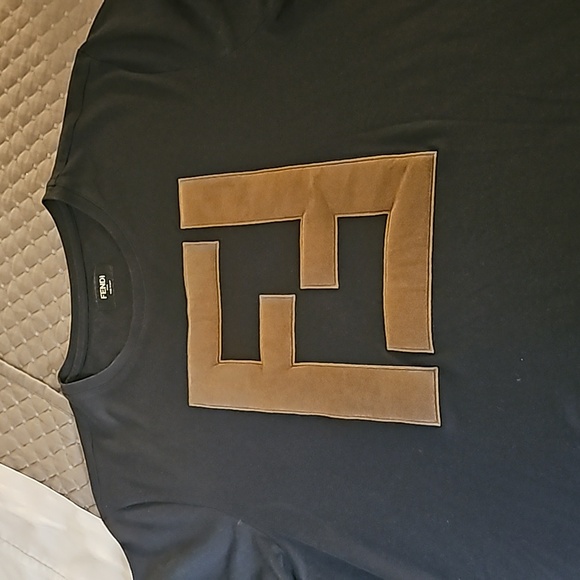 Fendi | Shirts | Mens Fendi Black N Brown Tshirt | Poshmark